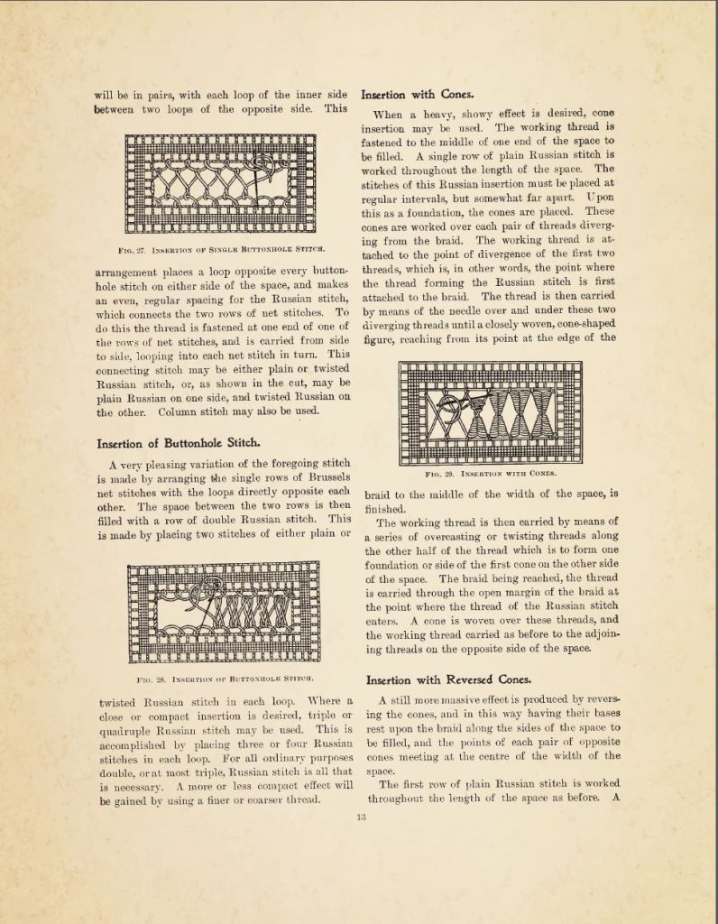 How To Make Battenberg Point and Lace Published 1900: Lace Making Book ...