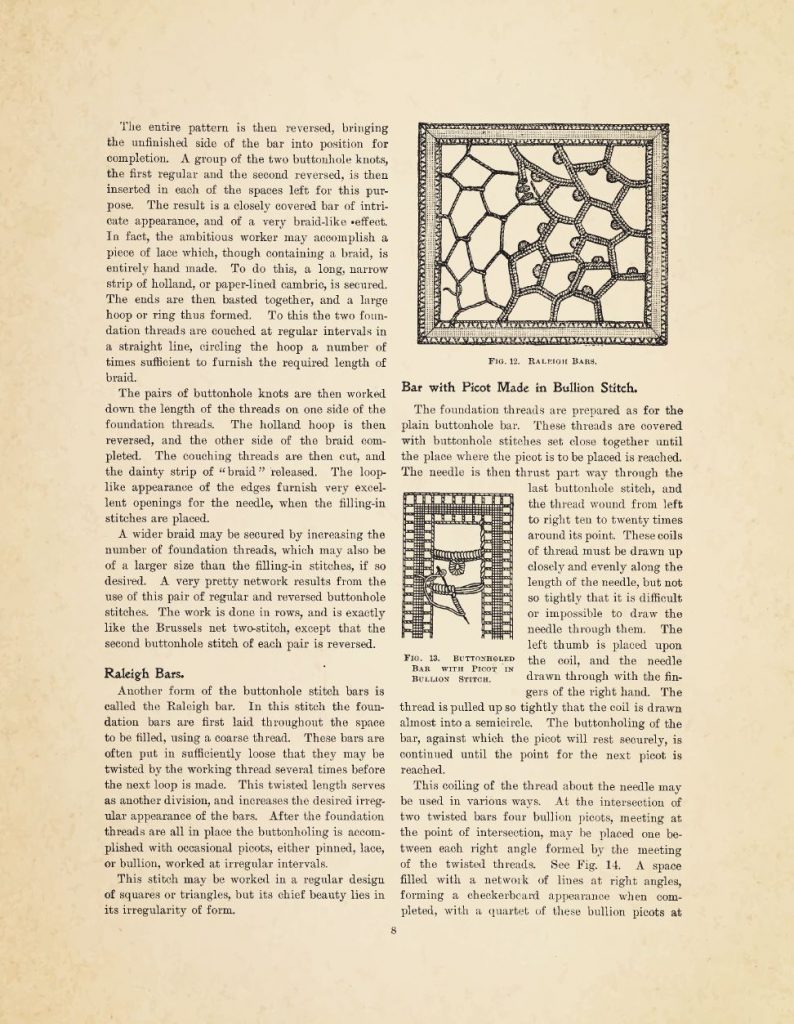How To Make Battenberg Point and Lace Published 1900: Lace Making Book ...