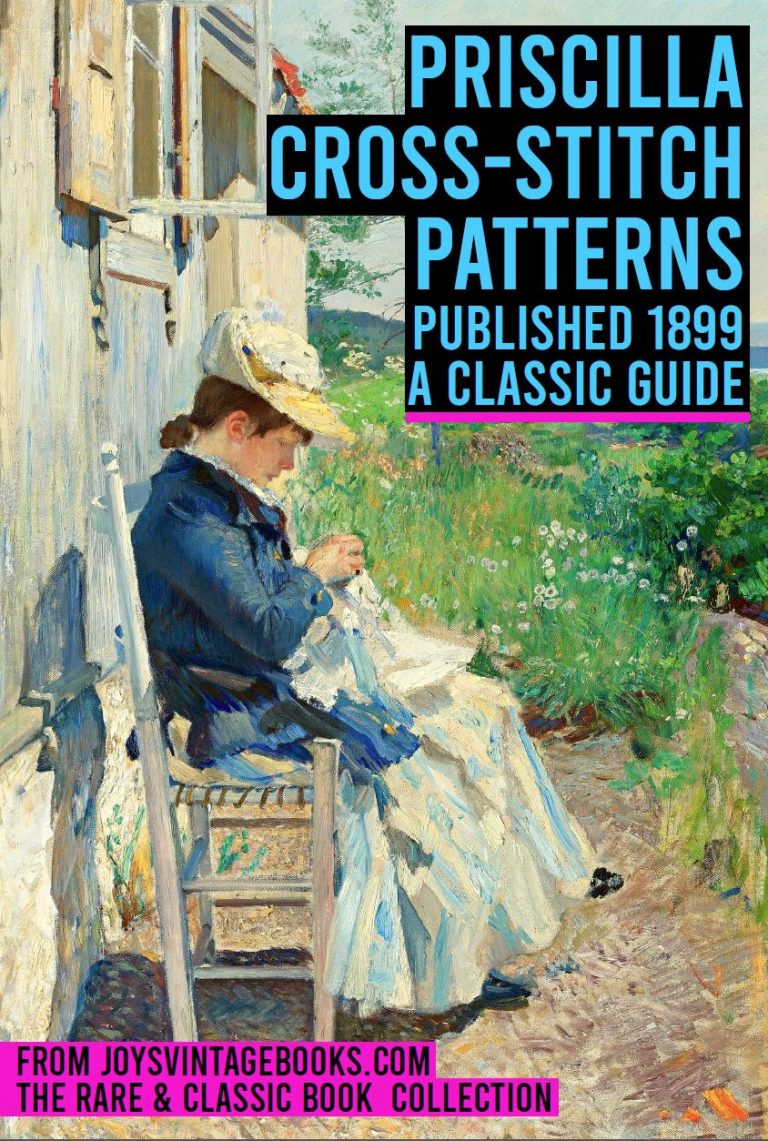 Priscilla Cross-stitch Patterns Book 1899: eBook Instant Download – Joy ...