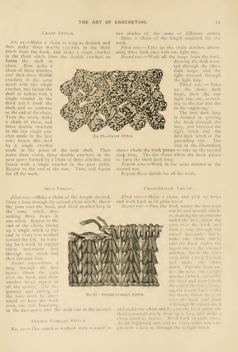 The Art of Crocheting Book 1891: eBook Instant Download – Joy's Vintage ...